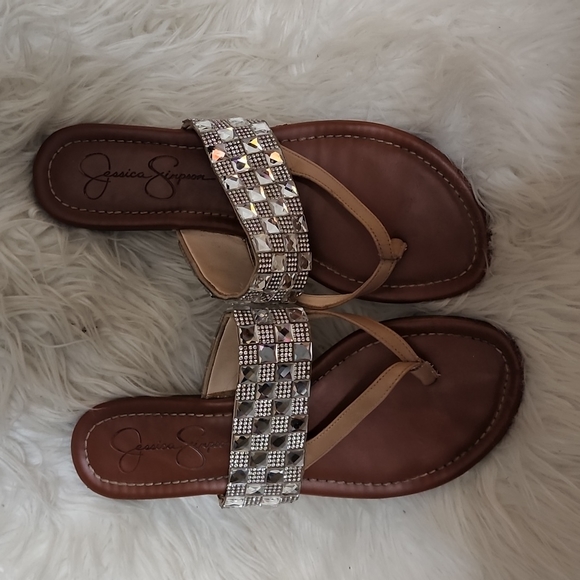 Jessica Simpson | Shoes | Bling Jessica Simpson Summer Classy Sandals ...